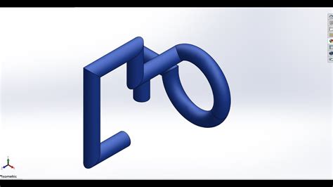 How To Use 3d Sketch With Swept Boss Base In Solidworks Solidworks Premium Tutorial Youtube