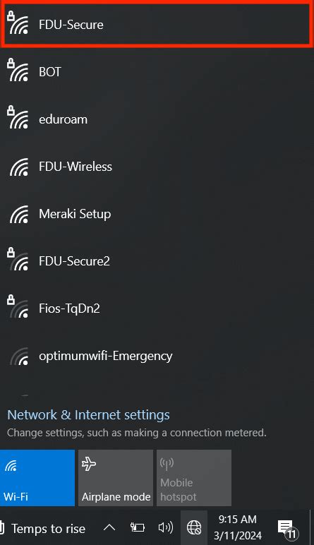 Connecting To FDU Secure Wi Fi Fairleigh Dickinson University IT