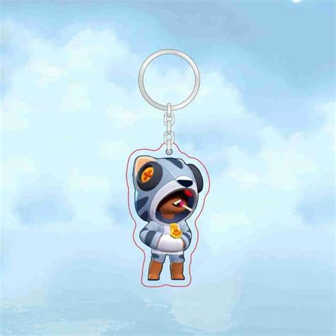 Leon The Stray Brawl Stars Keychains Key Ring Brawl Stars