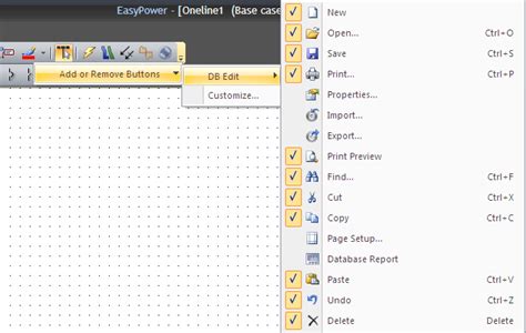 Customizing Toolbars