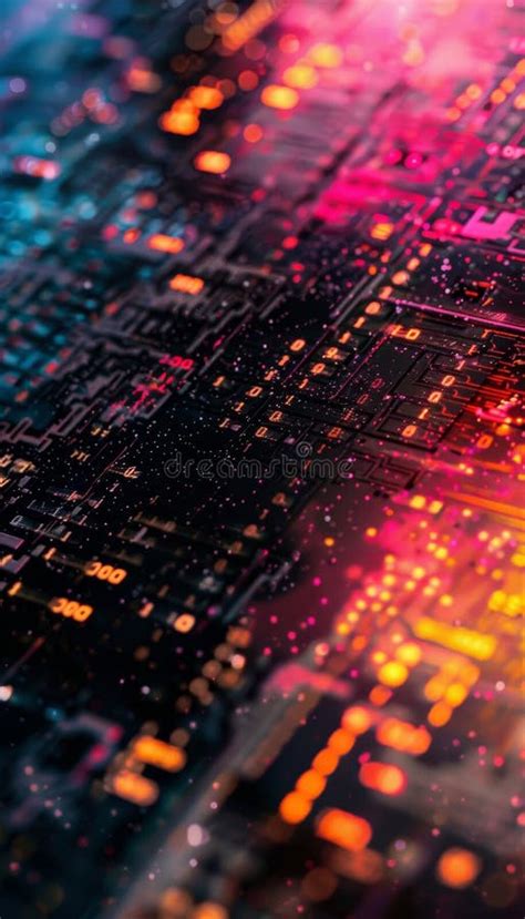 Intricate Digital Texture Pattern Showcasing Code With Bold Modern Colors For Design Inspiration