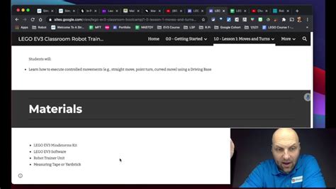 Lego Ev3 Mindstorms Robot Trainer Course Navigating The Website Youtube