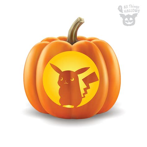 Pikachu Pumpkin Stencil Allthingshallows