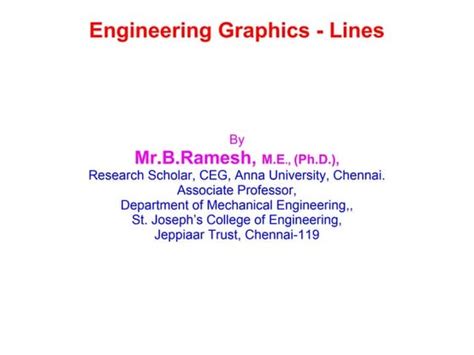Engineering Graphics Projection Of Points And Lines Ppt