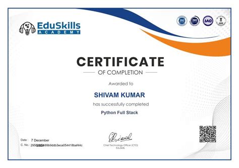 shivam kumar on linkedin pythonfullstack certification programming webdevelopment