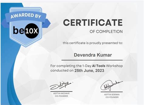 Skillsdevelopment Skillsdevelopment Be10x Aitools Devendra Kumar