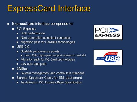 PPT ExpressCard PCMCIAs Latest Hot Plug Technology PowerPoint Presentation ID