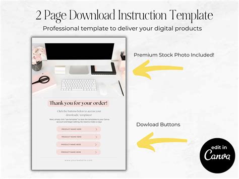 Digital Products Template Download Instruction Template For Digital Product Sellers Pdf