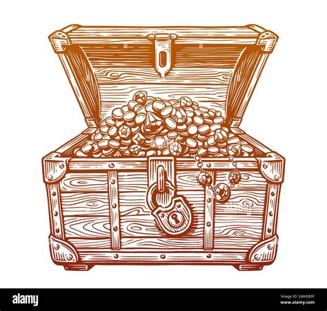 Pirate Treasure Chest Drawing