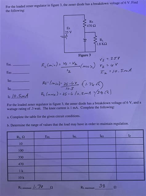 Solved Complete The Table Given Circuit Conditions Chegg Com