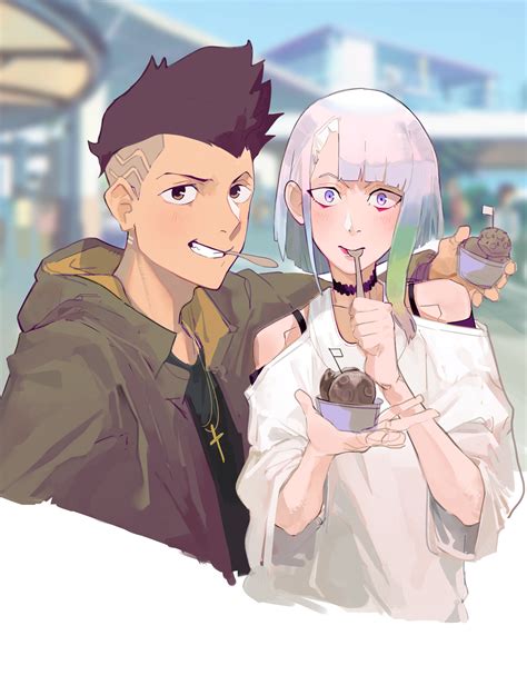 Lucy And David Martinez Cyberpunk And More Drawn By Swimnemo Danbooru