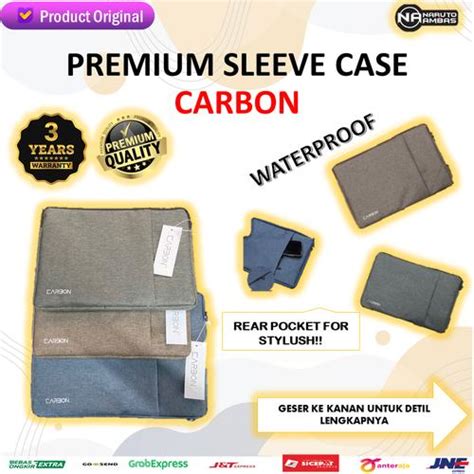 Jual Tas Laptop Softcase Sleevecase Premium Carbon Waterproof Inch Cokelat Inch