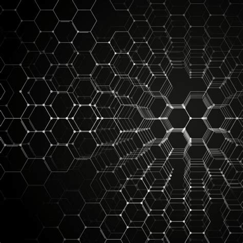 Abstract Hexagonal Structure Molecule Made Vector Image