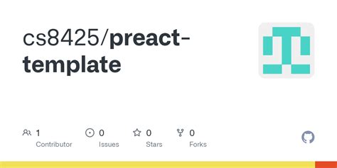 Github Cs8425preact Template