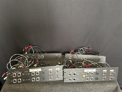 4x Custom Patch Panel Amplifier Rack Speaker Crossover Xlr Reverb