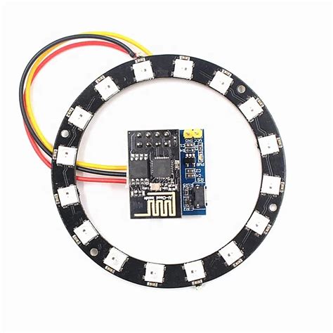 Esp8266 Esp 01 Rgb Led 控制器模块 Ws2812 Ws2812b 5050 16 位光环 Buy Led 模块模块