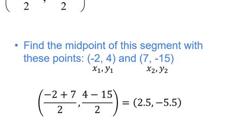Coordinate Geometry Midpoint Formula Youtube