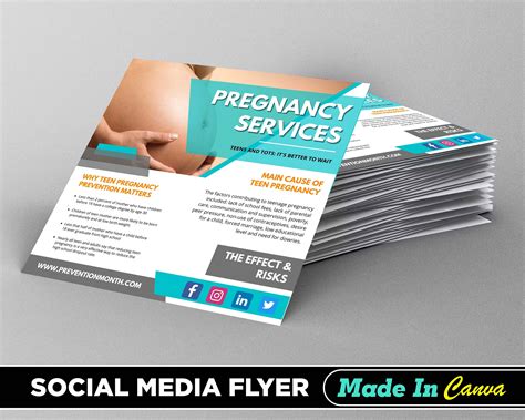 Pregnancy Services Flyer Diy Canva Pregnancy Services Flyer Template