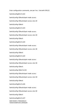 Pembelajaran Cisco Packet Tracer VLAN DOCX