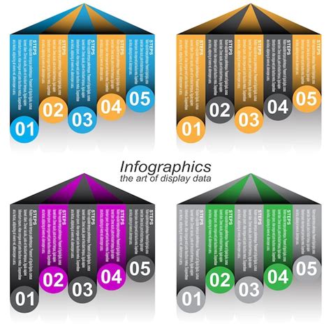 Premium Vector Collection Infographic Template For Modern Data Visualization And Ranking And