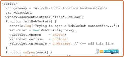 Esp32 Web Socket Server The Engineering Projects