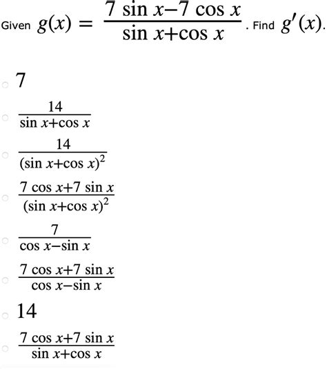 Solved Given f x 4x 4sinx Find f π 4π 41 4π 4 21 Chegg com