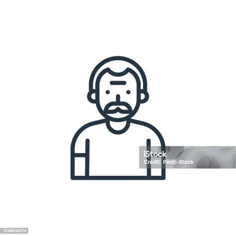 엘더 벡터 아이콘입니다 장로 편집 가능한 스트로크 웹 및 모바일 앱 로고 인쇄 매체에 사용하기 위한 선형 기호입니다 얇은 선