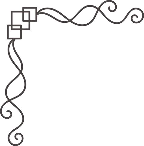 Premium Vector Corner Border Calligraphy Line