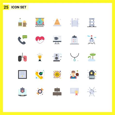 Editable Vector Line Pack Of 25 Simple Flat Colors Of Pollution Gas Premiere Bag Road Editable