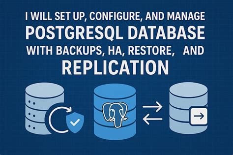 Configure And Manage Postgresql Db With Backups Restore Ha And Replication By Ganeshpt Fiverr