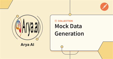 Mock Data Generation Documentation Postman Api Network