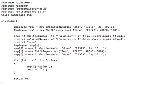 Solved Design A Class Named Employee The Class Should Keep