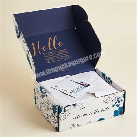 Custom Corrugated Cardboard Mailer Subscription Box Packaging Clamshell