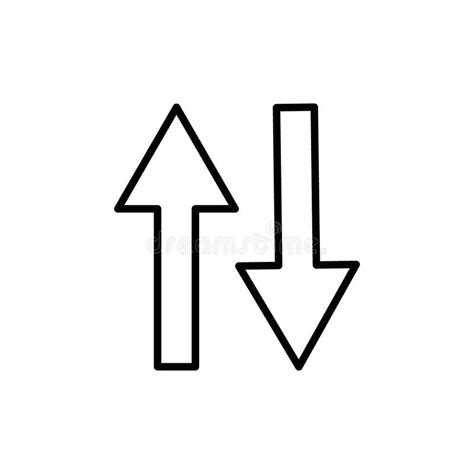 Up And Down Arrows Icon For Interface Controls Sorting Functions And Data Navigation Graphics