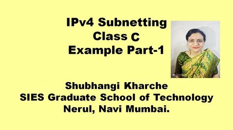 Ipv4 Class C Subnetting Example Youtube