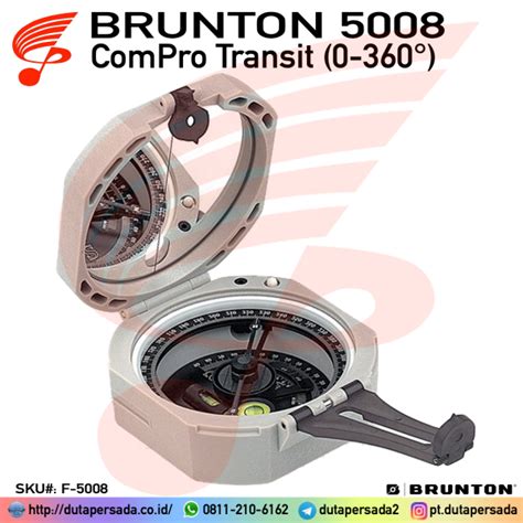 Brunton 5008 Compro Pocket Transit Compass Kompas Geologi Duta Persada Instruments Jual