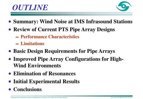 Ppt Wind Noise Reducing Pipe Arrays For Ims Infrasound Stations