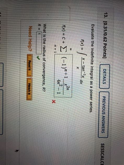 Solved Representation Of Functions As Power Series Part Of Chegg