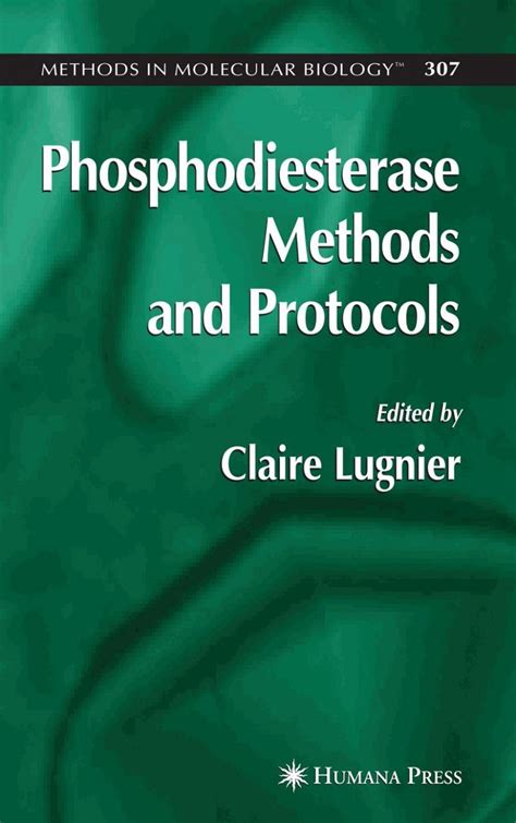 Phosphodiesterase Methods And Protocols Nhbs Academic And Professional Books