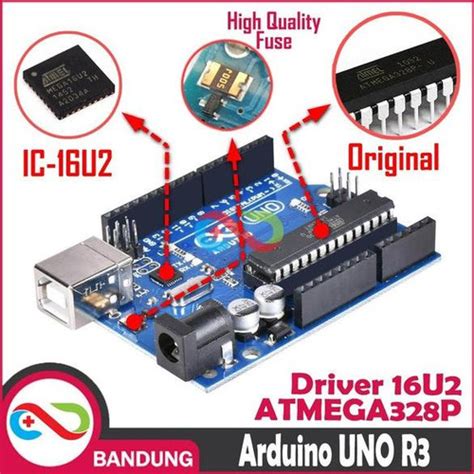 Jual ARDUINO UNO R ATMEGA P DIP ATMEGA U COMPATIBLE TANPA KABEL Kota Depok Advani