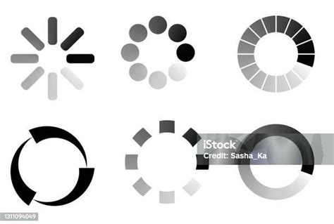 로드 업로드 다운로드 라운드 프로세스 서클 웹 사이트 버퍼 로더 또는 프리로더 0명에 대한 스톡 벡터 아트 및 기타 이미지