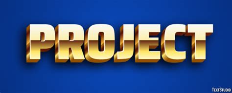 project text effect and logo design word