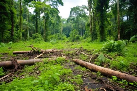 A Green Area Recovered From Illegal Logging Stock Image Image Of Logging Area 297182413