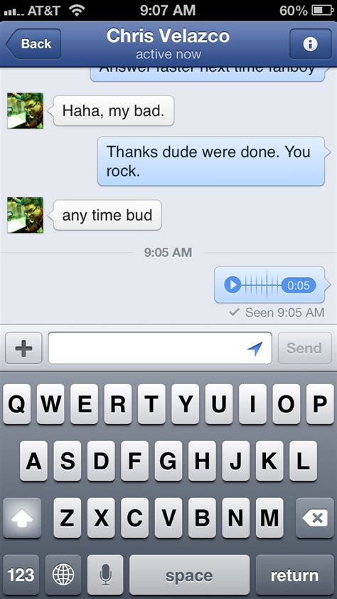 Facebook Updates IOS App With Voice Messages Video Recording And Sharing TechCrunch
