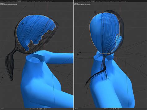 Not All Hair Parent Particle Strands Respond To Collision Particles And Physics Simulations