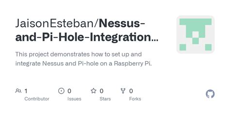 Nessus And Pi Hole Integration On Raspberry Pidocsinstallationmd At Main · Jaisonesteban