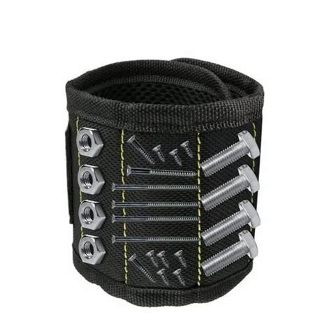 Magnetic Wristband 3 Rows Strong Magnets Wrist Band For Holding Screws