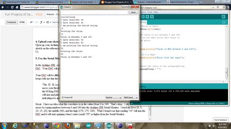 Fun Projects Of Various Types Arduino Control Escmotor Tutorial