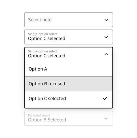 Single Option Select