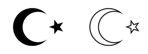 별 아이콘이있는 초승달 달 이슬람의 종교적 상징 벡터 일러스트 레이 션 0명에 대한 스톡 벡터 아트 및 기타 이미지 Istock